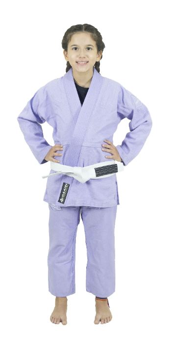 GIRLS PRO EVOLUTION KIDS Jiu-Jitsu Gi (Lilac) - Vulkan International Inc